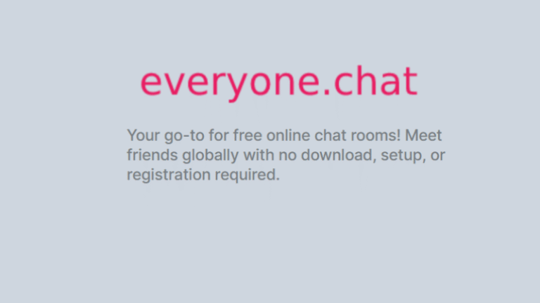 Everyone.chat: Instant Global Chats Without Registration